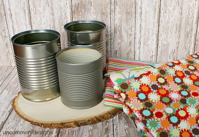 Fabric Covered Aluminum Can Organizers