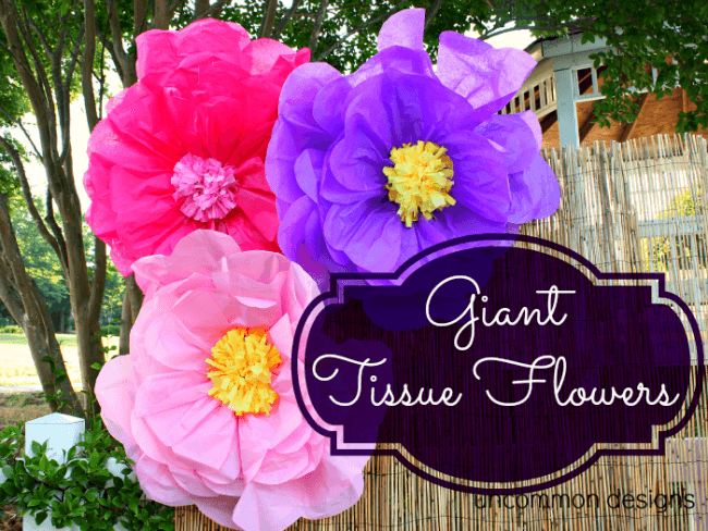 How to Make Giant Tissue Paper Flowers