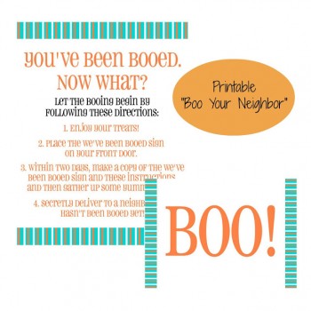 Boo Your Neighbor Halloween Printables