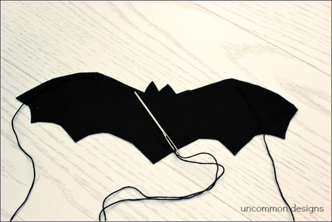 Simple Felt Bat Garland