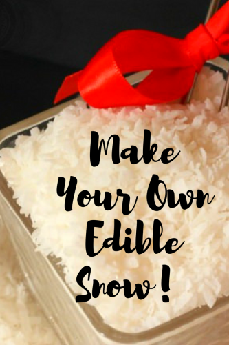 Edible Snow Recipe… Perfect for Holiday Baking!