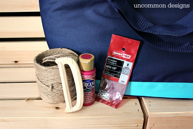 Quick and Easy Monogrammed Bag Tags - Uncommon Designs