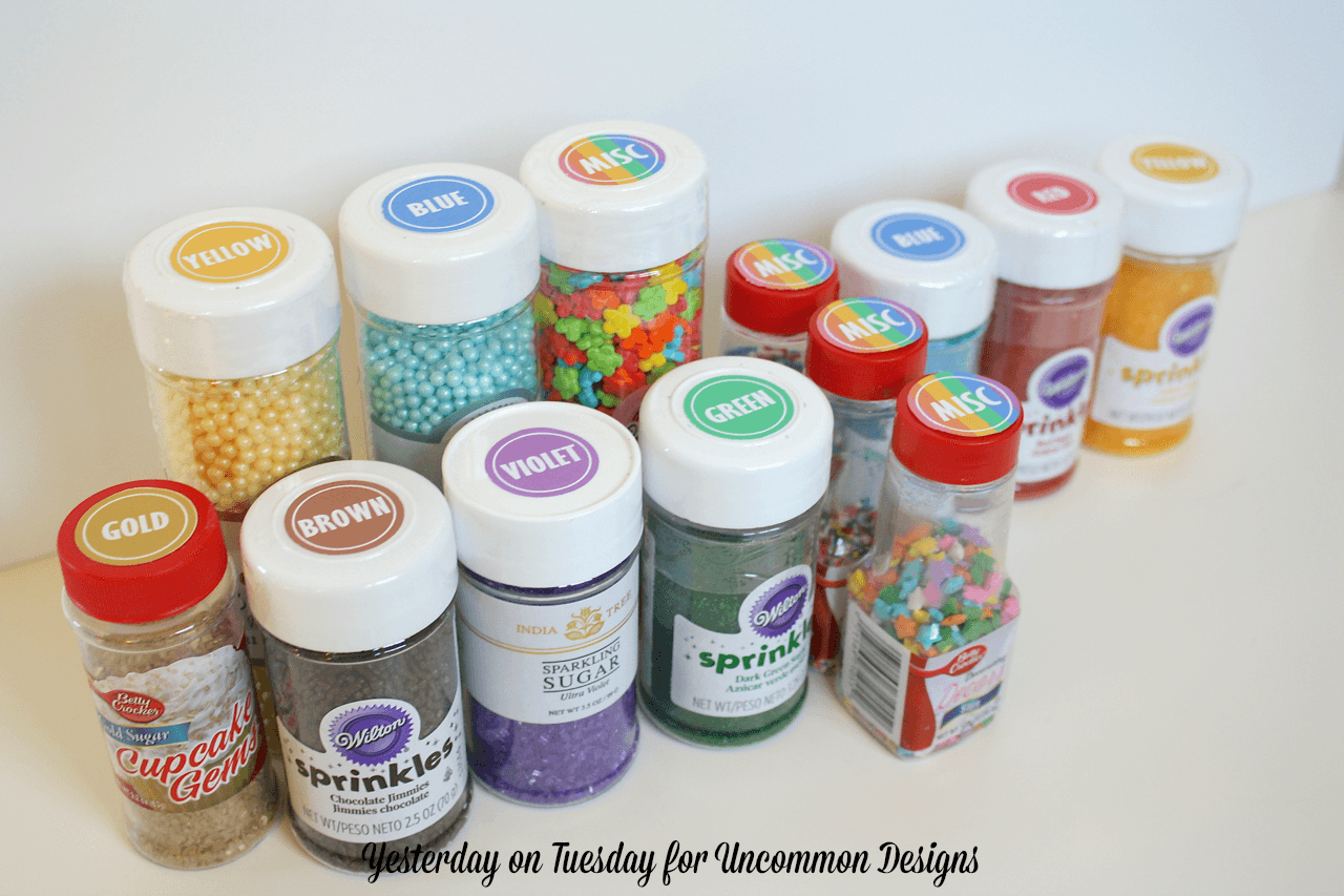 How to Organize Sprinkles - Uncommon Designs