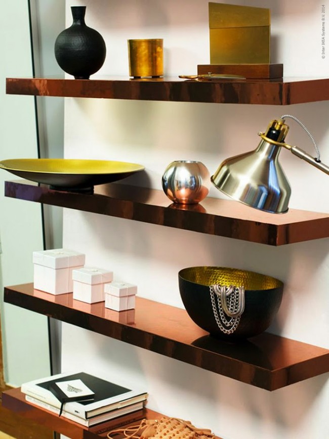 Metallic Home Decor Ideas