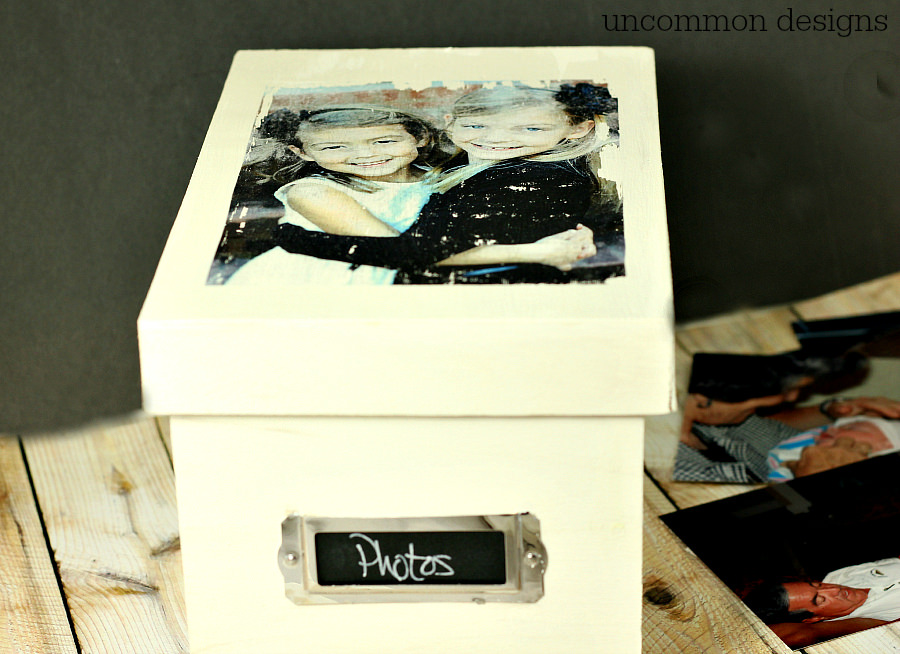 Vintage Inspired Photo Display & Storage Box