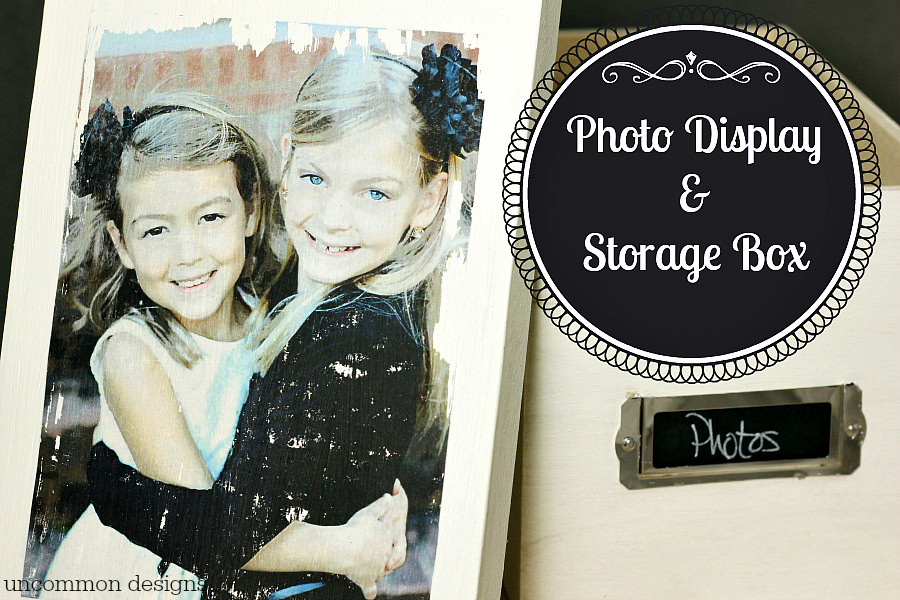 Vintage Inspired Photo Display & Storage Box