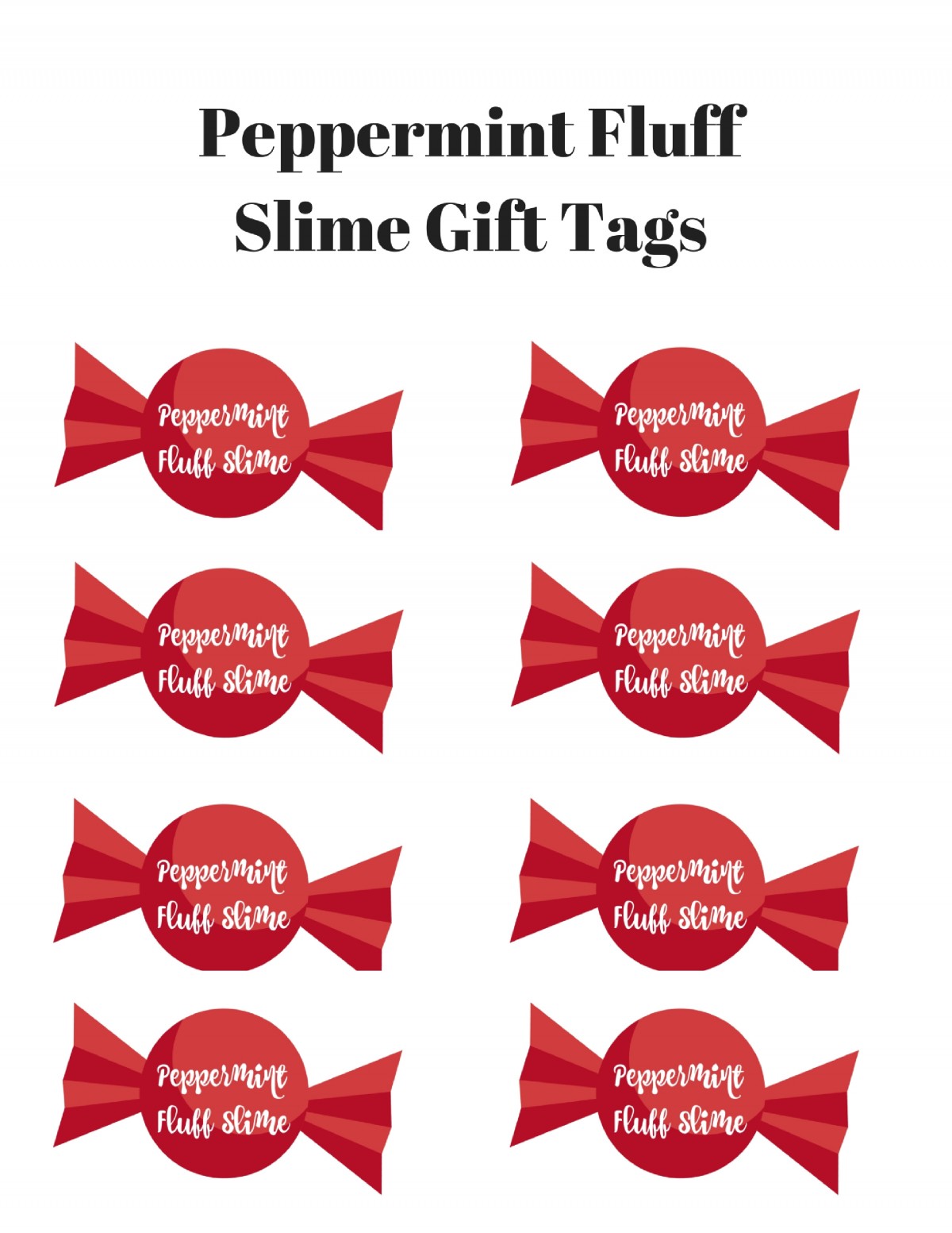 Peppermint Fluff Slime